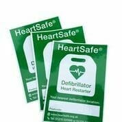 External Cabinet Defibrillator Box Labels | HeartSafe